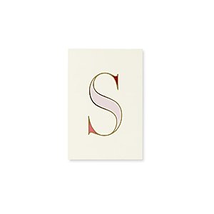 Kate Spade New York Initial Notepad, Desktop Memo Pad Includes 100 Blank Pages, S (Pink)