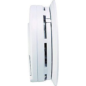 Kidde Smoke Detector, Hardwired Smoke Alarm with Battery Backup, Front-Load Battery Door, Test-Silence Button, White