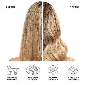 Just Natural Products Thicker Hair Shampoo and Conditioner | Natural Anti Thinning Shampoo and Conditioner | Thicker Hair Bundle for Men and Woman | Just Nutritive | Each Product 16 Fl Oz