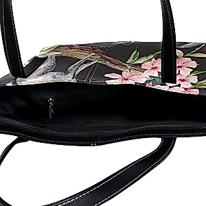 Tote Bag Women Satchel Bag Handbag Stylish Tote Handbag for Women Hobo Bag Fashion Crossbody Bag, Flower Tropical Lemur