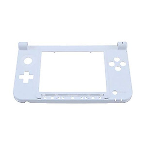 Bottom Middle Hinge Shell Housing Cover Midframe Case for 3DS XL 3DS LL Game Console White