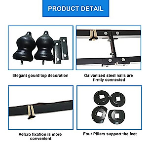 Aweather Steel Outdoor Pergola Gazebo Patio Canopy Shelter Outdoor Sun Shade for Door Porch,Garden, Backyard,Grill (Grey)