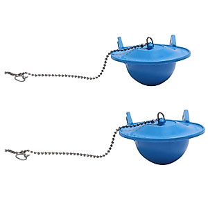 Hibbent 2 Pack Toilet Flapper Replacement, Compatible with Gerber 99-788, 3 Inch Flapper Replacement Water Saving, High Performance, Easy to Install- Blue Color