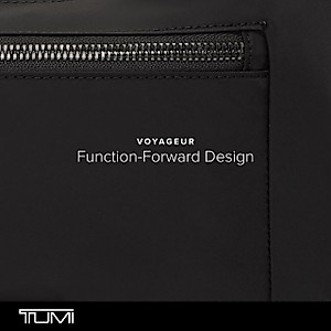 TUMI - Voyageur Adelaide Hobo Crossbody - Sling Bag for Women - Everyday Travel Purse - Removable Strap Tracer - Black & Gunmetal Hardware