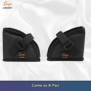 SUNYA Compound Bow Cam Protectors soft or hard bow case Cover Cam Guards Cam Pockets for Compound Bows bag as Accessory (Black)