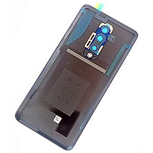 BSDTECH Battery Back Cover Rear Panel Glass +Camera Lens Replacement for Oneplus 7T Pro HD1910 HD1913 6.67" with Micro USB to Type-C Cable+Tools (7T Pro Haze Blue)