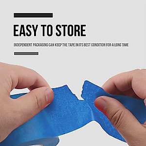 Lichamp Blue Painters Tape 2 inches Wide, 10 Pack Blue Masking Tape Bulk Multi Pack, 1.95 inch x 55 Yards x 10 Rolls (550 Total Yards)