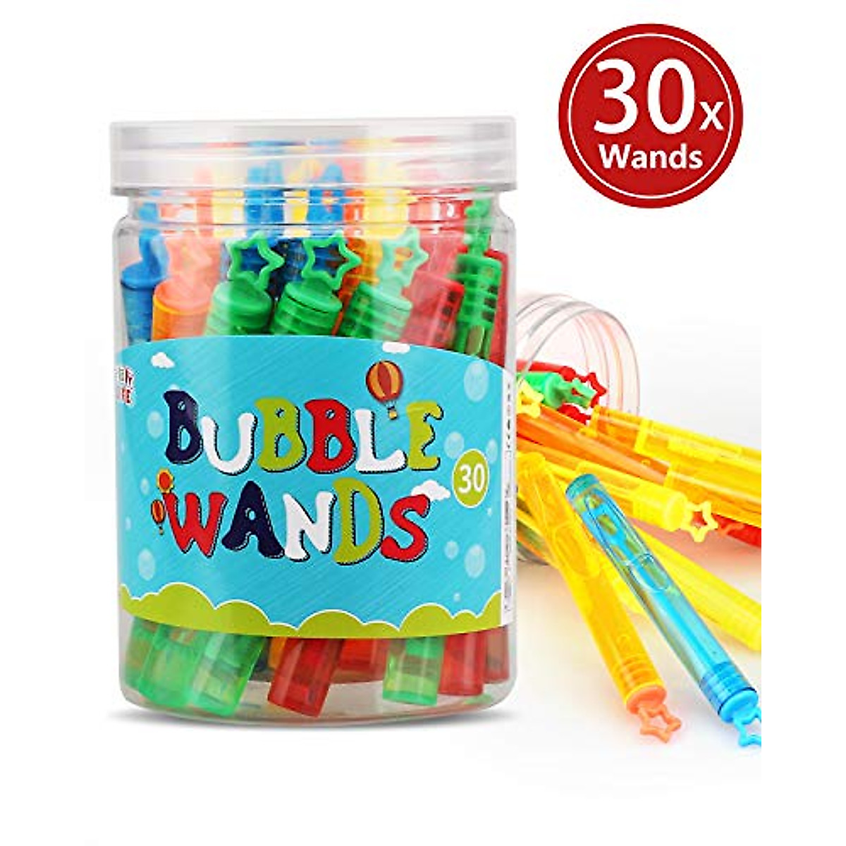 TOY Life 32 Bubble Party Favors for Kids 4-8 Bubble Maker Kids Goodie Bags Stuffer Bulk Prizes Assortment for Kids Bubbles Wand Wedding Fiesta Birthday Bulk Easter Basket Stuffers for Kids