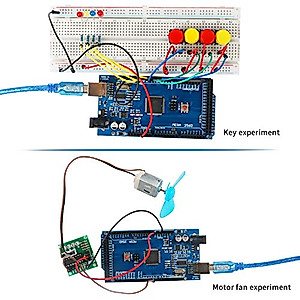 Keywish Compatible with Arduino mega 2560 Scratch Starter Kit,Super Base Kit for ATmega328P with 15 Lessons Tutorial Compatible with Arduino IDE Mixly Scratch Mblock Graphical Programming