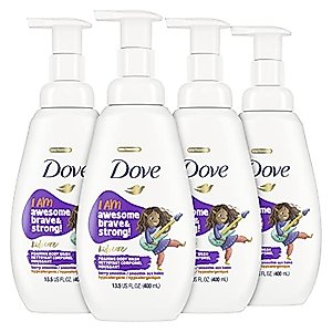 Dove Foaming Body Wash For Kids Berry Smoothie Hypoallergenic Skin Care 13.5 oz 4 Count