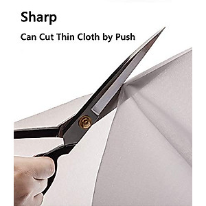 Fabric Tailor Shears Professional 12" Heavy Duty Sewing Scissors for Leather Clothes Industrial Strength High Carbon Steel Tailor Scissors Sharp for Home, Office, Dressmaker, Costume Designer
