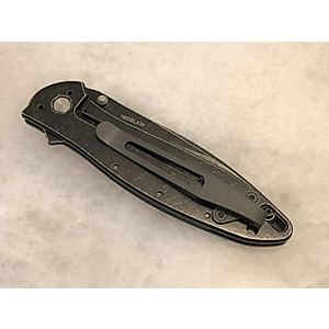Gray Titanium Deep Pocket Clip & Screw Set For Kershaw 1660 Leek Frame Lock Only