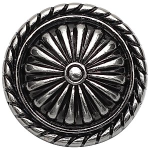 Betoplin 12 Pieces Antique Black Silver Metal Blazer Buttons with Shank for Blazers, Suits, Jackets 23mm