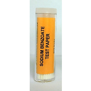 Eisco Labs Sodium Benzoate Paper Strips - Genetic Taste Testing (Vial of 100) - Model FSC1032 - Pack of 5