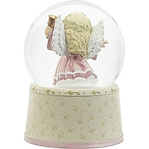 Precious Moments 221104 Ringing in Holiday Cheer Annual Angel Musical Resin/Glass Snow Globe