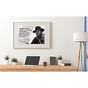 Clint Eastwood Motivational Quote Poster Inspirational Picture Posters Western Theater Memorabilia Signed Autographed Legends Gunsmoke Classic Authentic Actor Star Movies Wall Canvas Wall Art P102