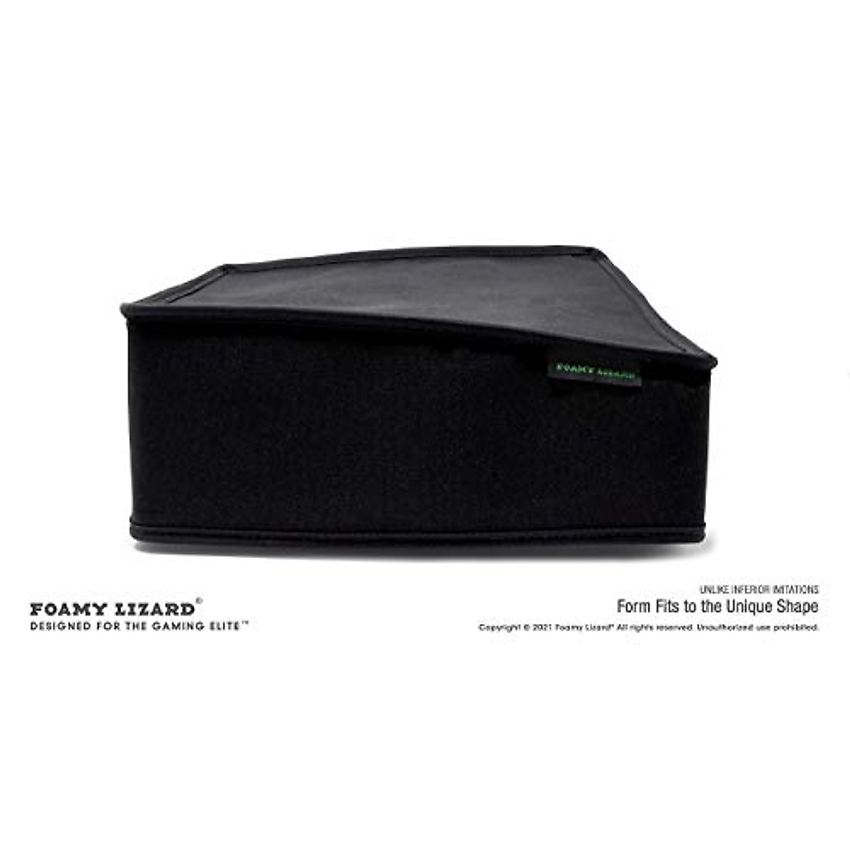 Foamy Lizard Dust Cover for Playstation 5 The Original Made in U.S.A. TexoShield Premium Ultra Soft Microfiber Lining Nylon dust Guard with Back Cable Port (Horizontal)