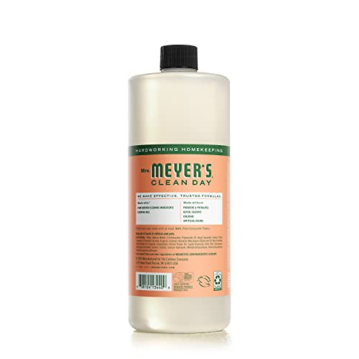 MRS. MEYER'S CLEAN DAY Multi-Surface Cleaner Concentrate, Use to Clean Floors, Tile, Counters, Geranium, 32 fl. oz