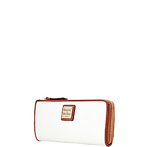 Dooney & Bourke Handbag, Pebble Grain Zip Clutch - White