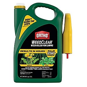 Ortho WeedClear Weed Killer for Lawns: with Comfort Wand, Won't Harm Grass (When Used as Directed), Kills Dandelion & Clover, 1 gal.