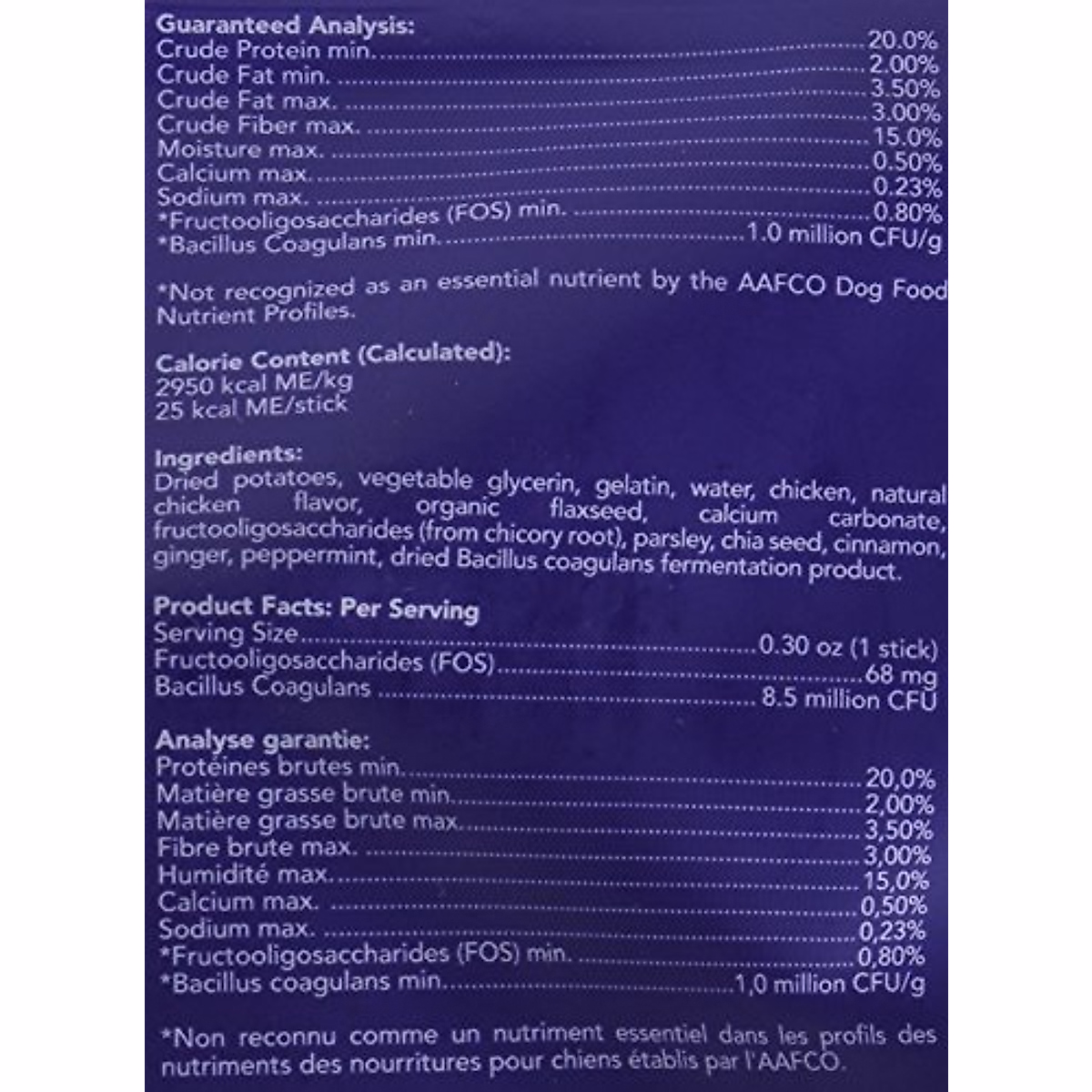 Get Naked Grain Free 1 Pouch 6.2 Oz Digestive Health Dental Chew Sticks, Small