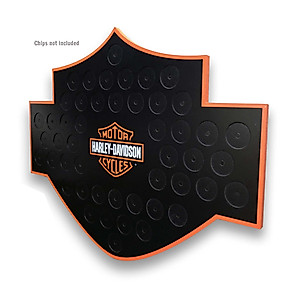 Harley-Davidson Bar & Shield Poker Chip Collector's Magnetic Frame 48 Count