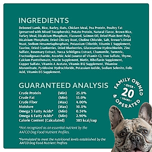 OPtimeal Dry Dog Food for Small Dogs - Proudly Ukrainian - Nutritional Dog Food Dry Recipe with Easily Digestible Protein for Small Breeds (8.8 lbs, Lamb & Rice)
