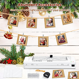 Laminator A3, Laminator Machine 13 Inches with 30pcs Laminating Sheets, 70s Quick Warm-up Cold and Thermal Laminator Kit Build in Paper Trimmer and Corner Rounder for Home School Office Use