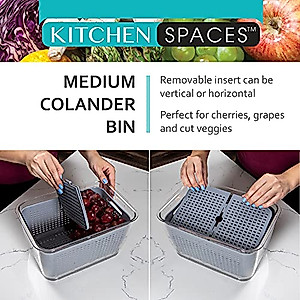 Kitchen Spaces - 1465A6-AMZ Kitchen Spaces Colander Bin, Medium, Gray