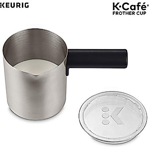 Keurig Works Non-Dairy Milk, Hot and Cold Frothing, Compatible K-Café Coffee Makers Only,34 ounce, Charcoal Frother