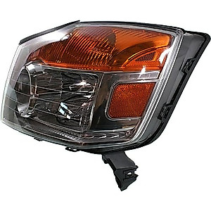 HDOZTOJI Headlight Halogen Bulb Left Side Clear Lens W/Bulb Headlamp for Nissan for Armada LE 08-09 & SE 08-10 & Platinum 10-15 & SL/SV 11-15 & Base 12-15 13440261 NI2502175