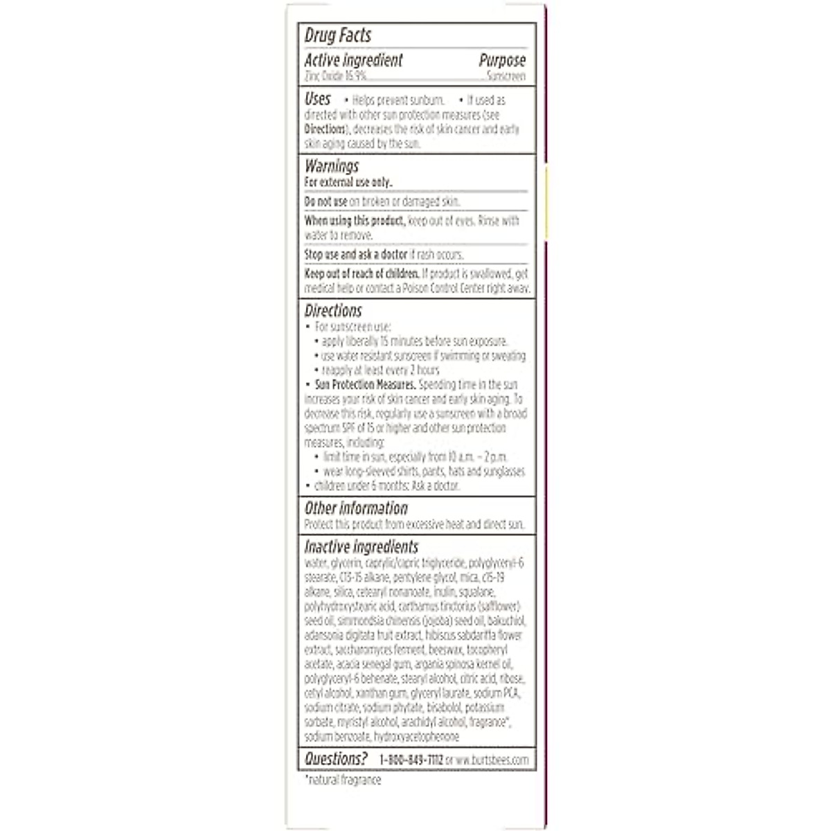 Burt's Bees Sunscreen Moisturizer for Face, SPF 30 Retinol Alternative Facial Lotion for Anti-Aging Skincare & Daytime Protection,1.8 Ounce (Packaging May Vary)