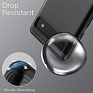 JETech Case for Google Pixel 6a 6.1-Inch 2022, Dual-Layer Protection Shockproof Phone Cover (Black)