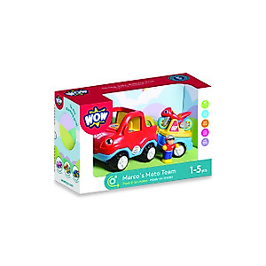 Wow 10716 Marco's Moto Team Toy (5 Piece), Red