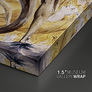 artprints1stop Canvas Print Wall Art - The Great Red Dragon and The Woman Clothed with The Sun by William Blake - 24x36 inches