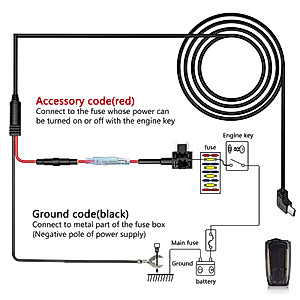 Radar Detector Hardwire Kit,Direct Wire Wiring kit for Escor t Valentine One Unide n Beltronics Cobr a Radar Detector Quick Connection Plug and Play Power Cord Cable(13FT Type C)