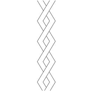 Quilting Stencils for Machine and Hand Quilting - 2 Quilting Stencils for Border Patterns - Diamond Border, Lattice Border Plastic Quilt Stencil Set with Guide
