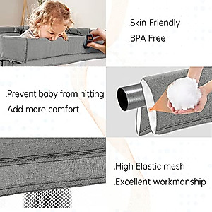 Baby Playpen,79"x59" Foldable Baby Playard for Babies and Toddlers, Large Baby Play Pen with Zipper Door,Foldable Design for Indoor & Outdoor Baby Play Yard Center,Baby Fence Play Area(C.Grey)