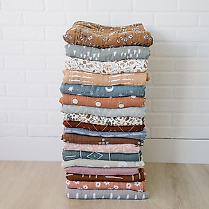 Mebie Baby Muslin Quilt (Mustard Mudcloth)