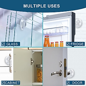 2" Door Stopper Wall Protector with Strong Back Adhesive Reusable Premium Door Stopper for Home Office Protecting Wall Shock Absorbent Gel Self Adhesive Guard Door Bumper Wall Protector - 6 Pcs