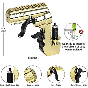 SIULAS Champagne Gun, 4th Generation Upgraded Beer Gun Shooter, Adjustable Champagne Spray Gun, for All Kinds of Bachelorette Parties, Birthdays, Celebrations (g4)