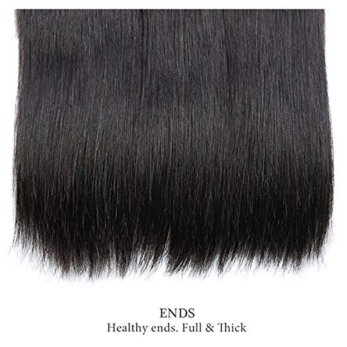 Hair Extensions, Wigs & Accessories Peruvian Straight Hair 3 Bundles with 4 * 4 Closure Free part 100% Human Hair Non Remy Human Hair Extension for Women