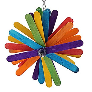 Wooden Chew Grind Teeth Popsicle Sticks Toy for Birds Pet Bird Toy Pet Cage Supplies Parrot Bird Chewing Toys