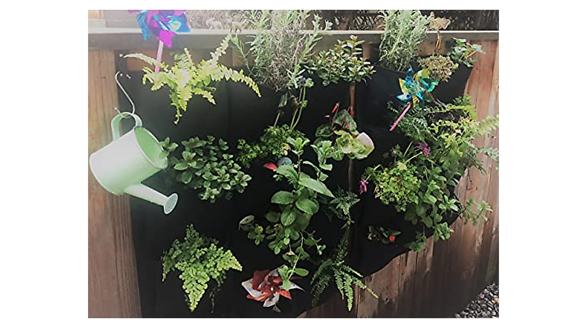 Delectable Garden 12-Pocket Vertical Planter for Eco-Friendly Wall Gardens