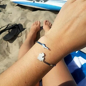 Stone Armory Silver Plated Brass Michigan Wrap Bracelet For Women | State Of Michigan Jewelry | Michigan Adjustable Wrap Bracelet | Perfect Upper Peninsula Michigan Gift