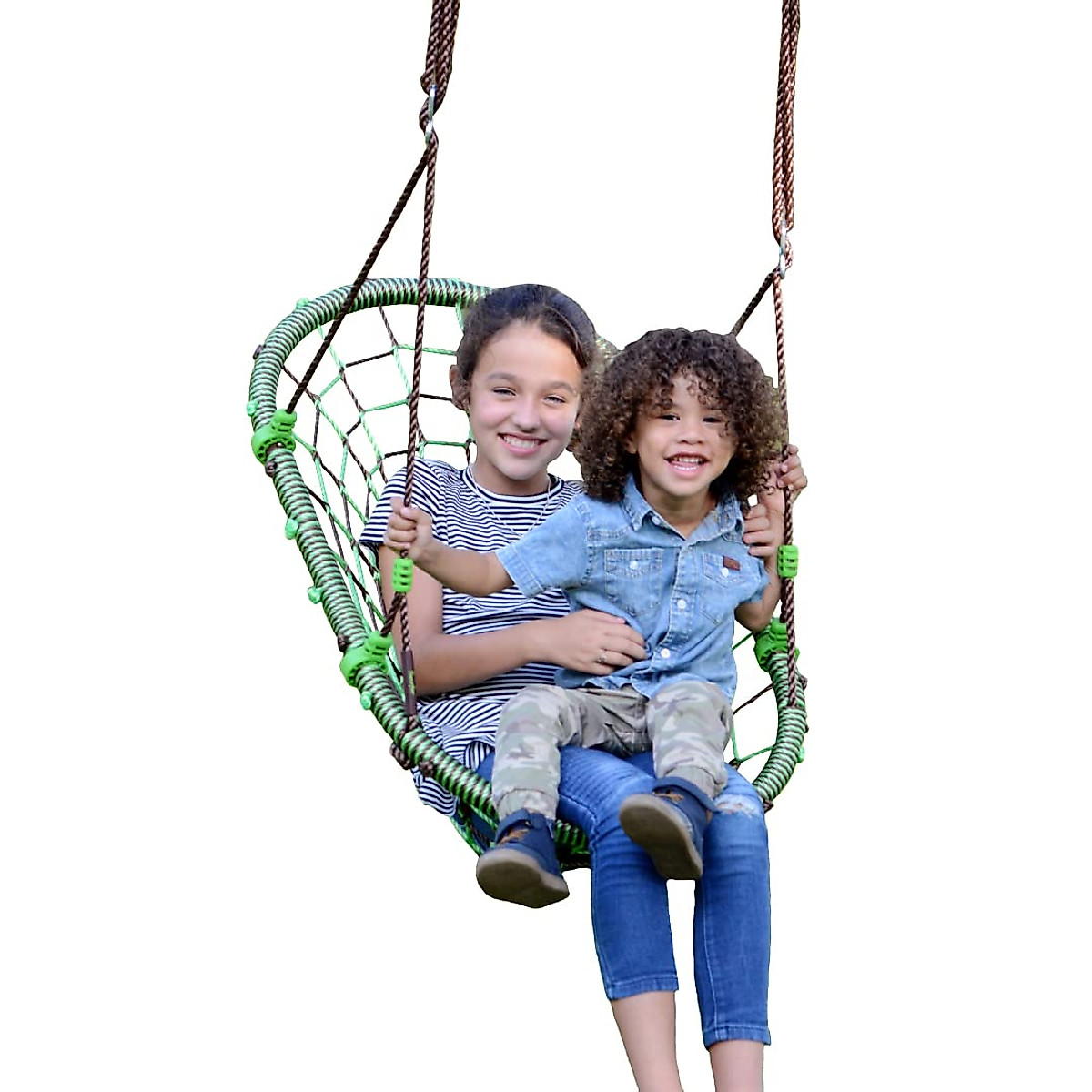 Swurfer Tree Swing – Swing Chair, Outdoor Swing for Kids, Tree Swings for Kids and Adults Outdoor, Weather Resistant, Heavy Duty Metal Frame Multi-Position, Ages 4 and Up, Holds up to 200lbs