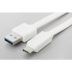 Quick Power Flat USB-C Cable Compatible with Oppo Reno2 with USB 3.0 Gigabyte Speeds and Quick Charge Compatible! (White 3.3ft1M)