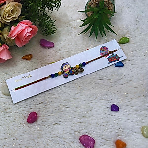 DEKORASI Shinchan Rakhi for Brother - Rakhi Thread for Bhai, Bhaiya | Raksha Bandhan Rakhi Dora Bracelet Kalwa for Bro, Sister | Indian Traditional Festival