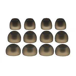 12pcs (TRS-B) 4S / 4M / 4L Replacement Adapters Earbuds Ear Tips Set Compatible with LG HBS-700 Tone, HBS-730 Tone +, HBS-750 Tone Pro, HBS-760 HBS-800 Tone Ultra, HBS-900 Tone Infinim Headsets