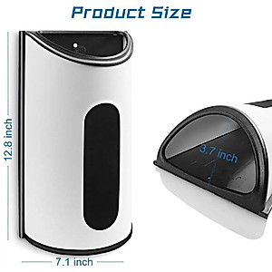 Queego Grocery Bag Holder,Dispenser,Saver,Wall Mount Stainless Steel Bag Dispenser,Sturdy Grocery Bag Holder with Screws Adhesives Decorative Plastic Bag Holder for Kitchen Pantry Cabinet